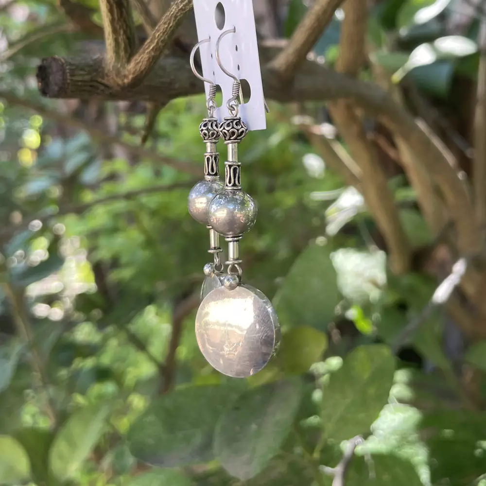 Jual Kusuma Silver Anting Earrings Perak Silver Bali 925 Hook Panjang ...