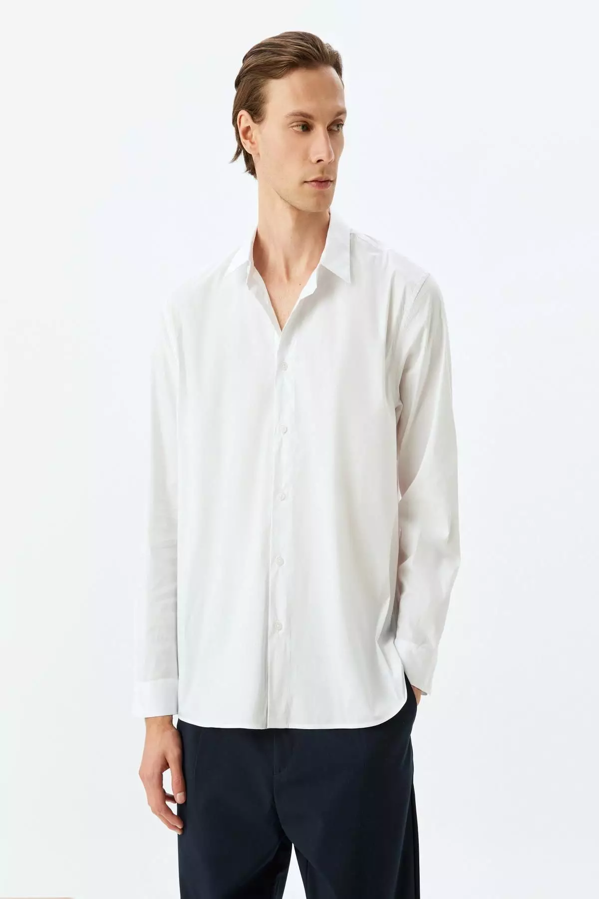 Buy KOTON Long Sleeve Cotton Basic Shirt 2025 Online | ZALORA