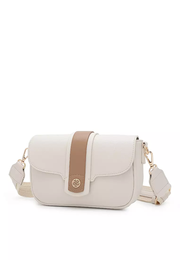 Wild Channel Women's Shoulder Bag / Sling Bag / Crossbody Bag - White ...
