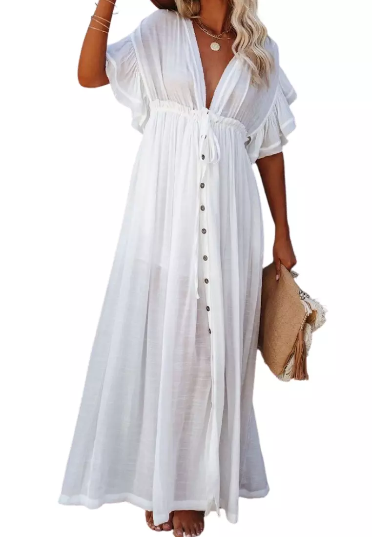 Buy THE LOUNGE EDIT Eshana Dress - White 2025 Online | ZALORA Philippines