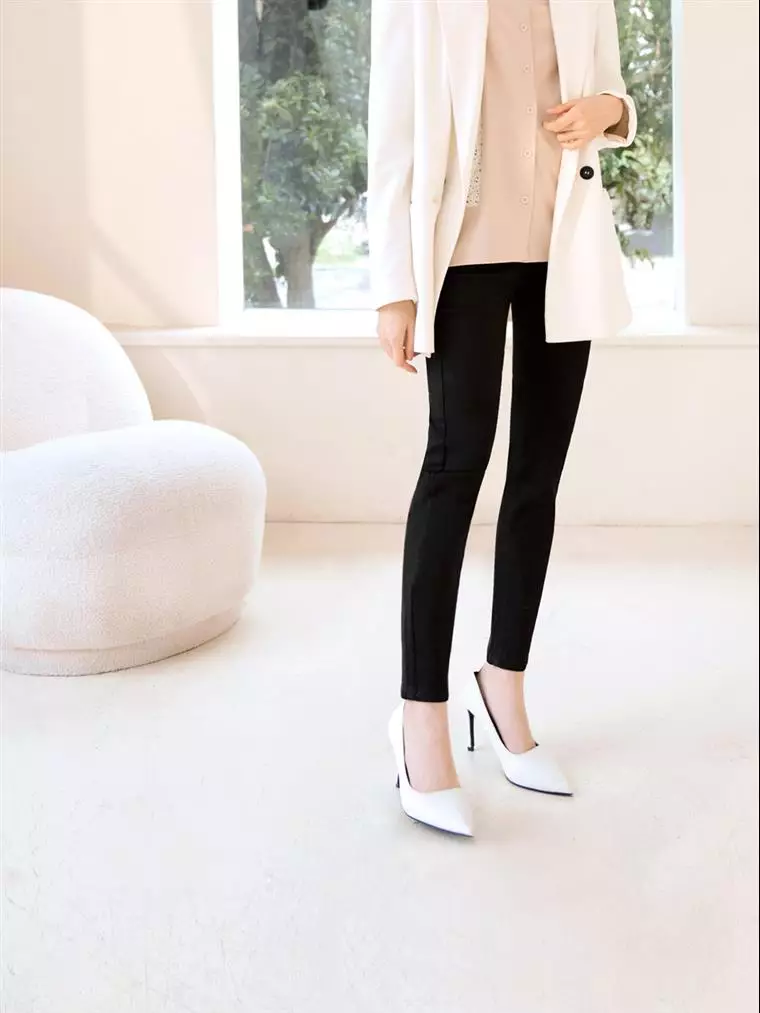 Buy OBSTYLE Visual Slim -5KG．Elastic Double Button Narrow Denim Magic Slimming Pants [BA6907 ...