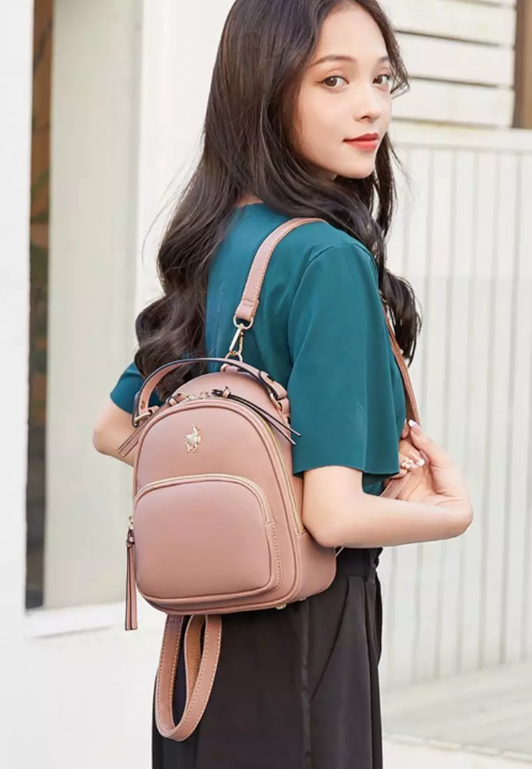 Jual Swiss Polo Women's Casual 2-Way Backpack - Pink Original 2025 | ZALORA Indonesia