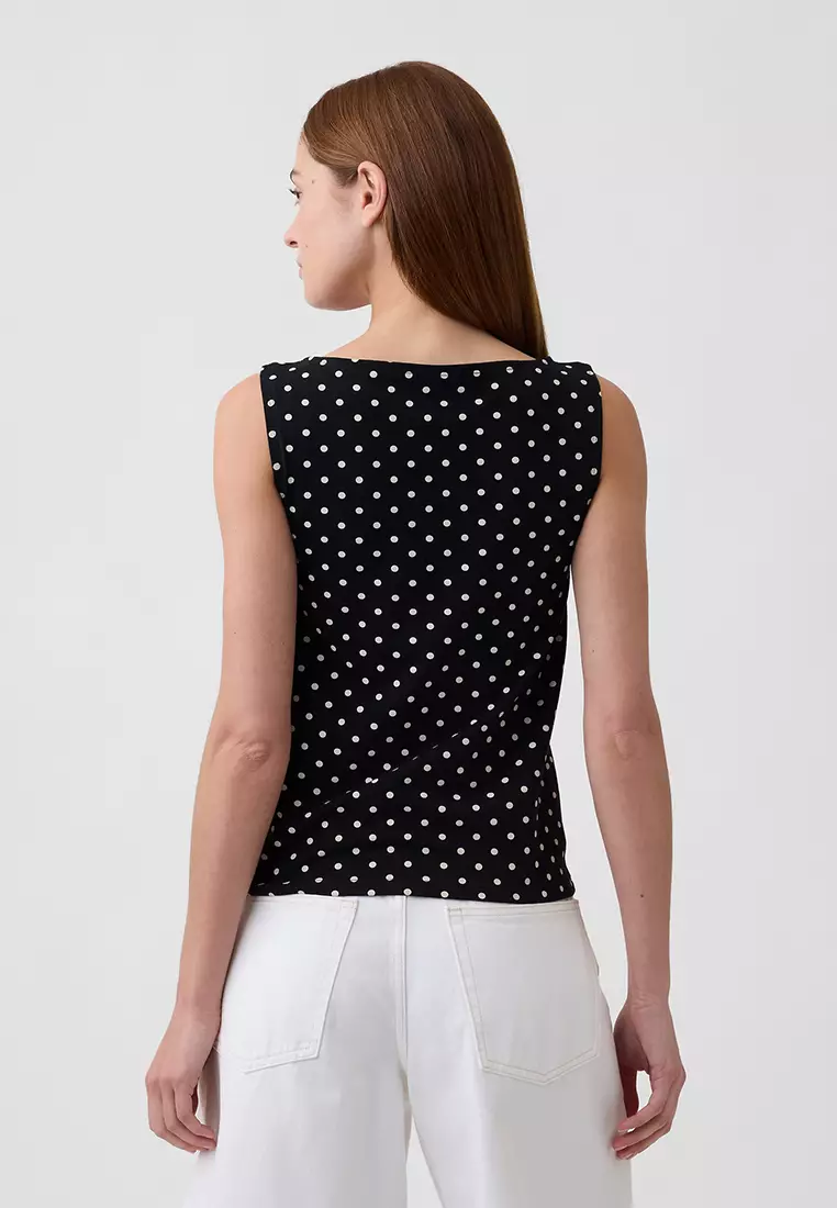 Buy GAP Ribbed Boat Neck Tank Top 2026 Online | ZALORA