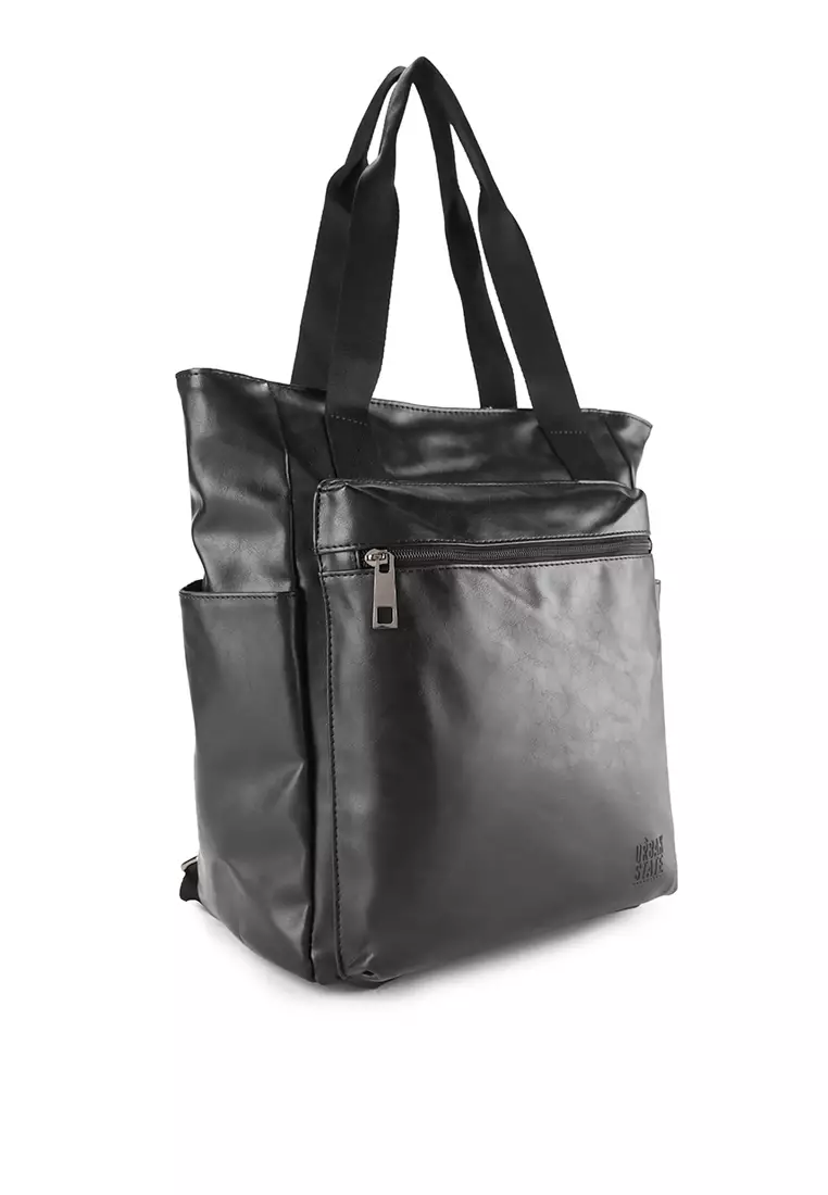 Jual Urban State Distressed Leather Concept Tote Backpack Original 2025 ...