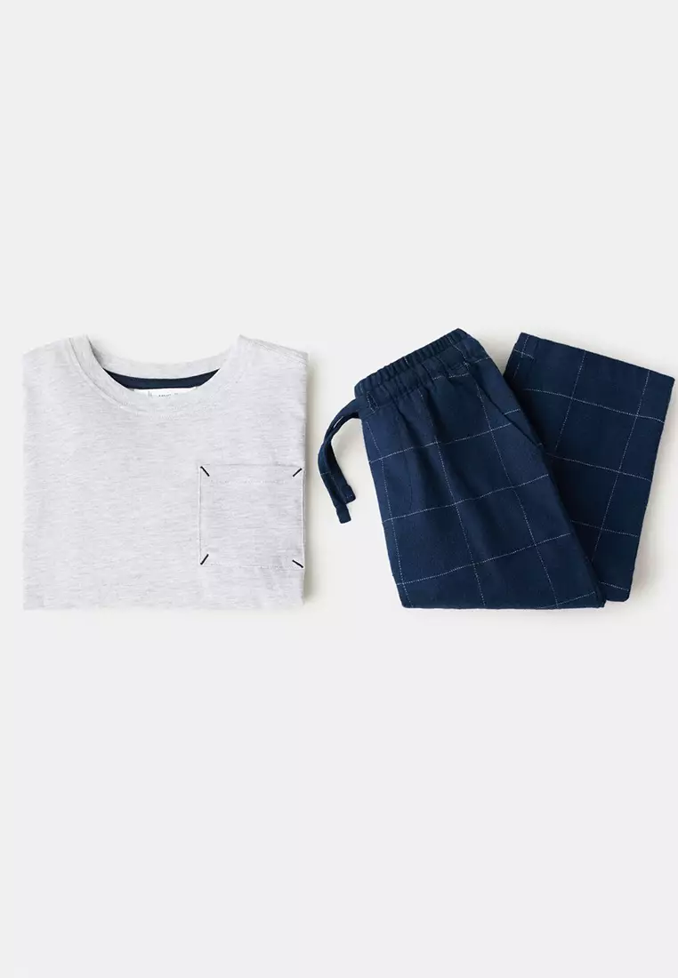 Buy MANGO BABY Two-Pieces Check Long Pyjamas 2025 Online | ZALORA ...