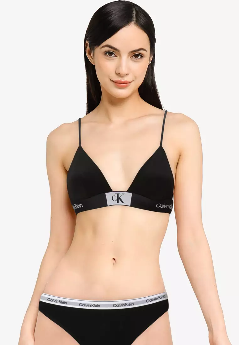 網上選購 Calvin Klein 無墊三角胸圍 - Calvin Klein 2025 系列 | ZALORA香港