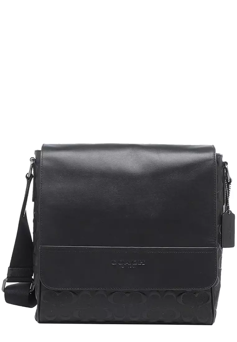 Coach Houston Map Bag In Signature Leather in Black 4006 2025 | Buy ...