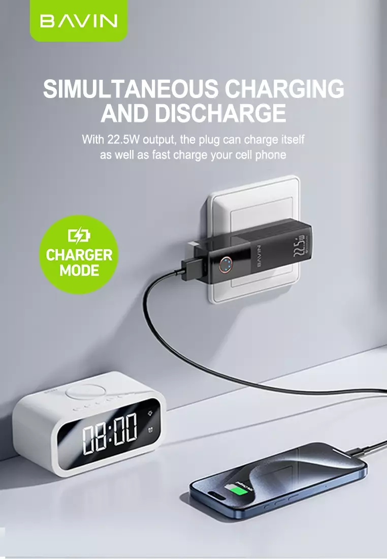 Buy BAVIN PC1053 5000mAh Portable Charger Power bank with 20W USB-C Input / Output Charging 22 ...