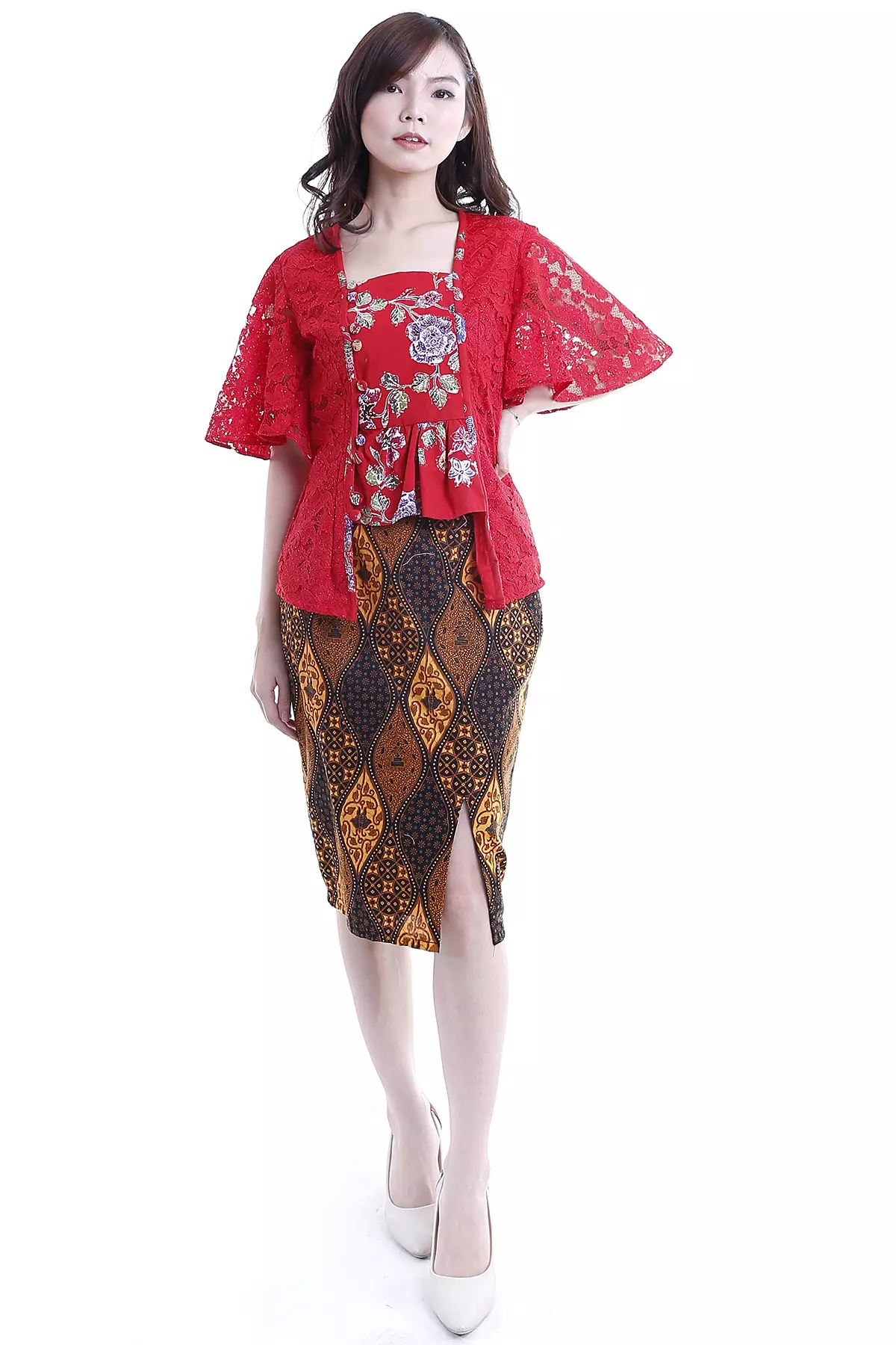Jual DhieVine Batik Soraya Encim Merah Kebaya Original 2025 | ZALORA ...