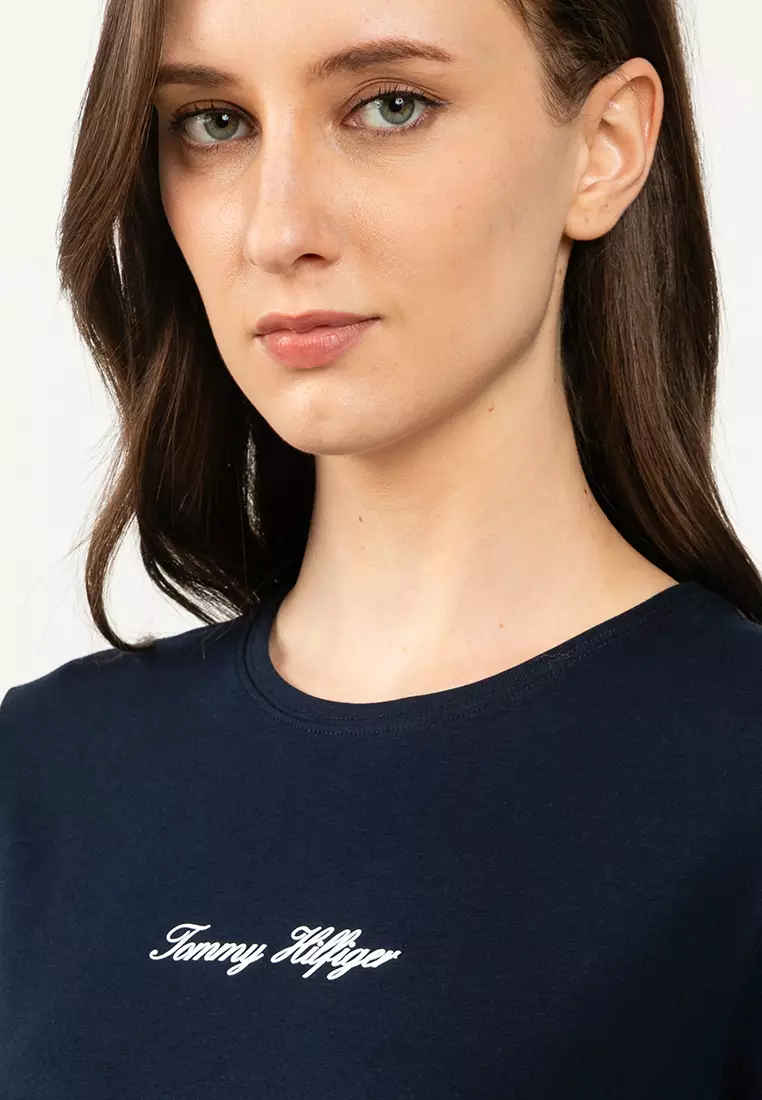Buy Tommy Hilfiger Classic Script Logo Tee - Tommy Mainline Online | ZALORA Malaysia