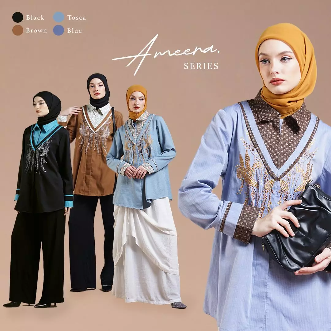 Jual Tuneeca Tuneeca Blouse Ameera Tosca - TH-2024010 Original 2025 ...