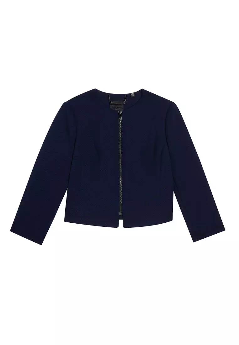 Buy TED BAKER Ted Baker Cropped Textured Jacket Online | ZALORA Malaysia