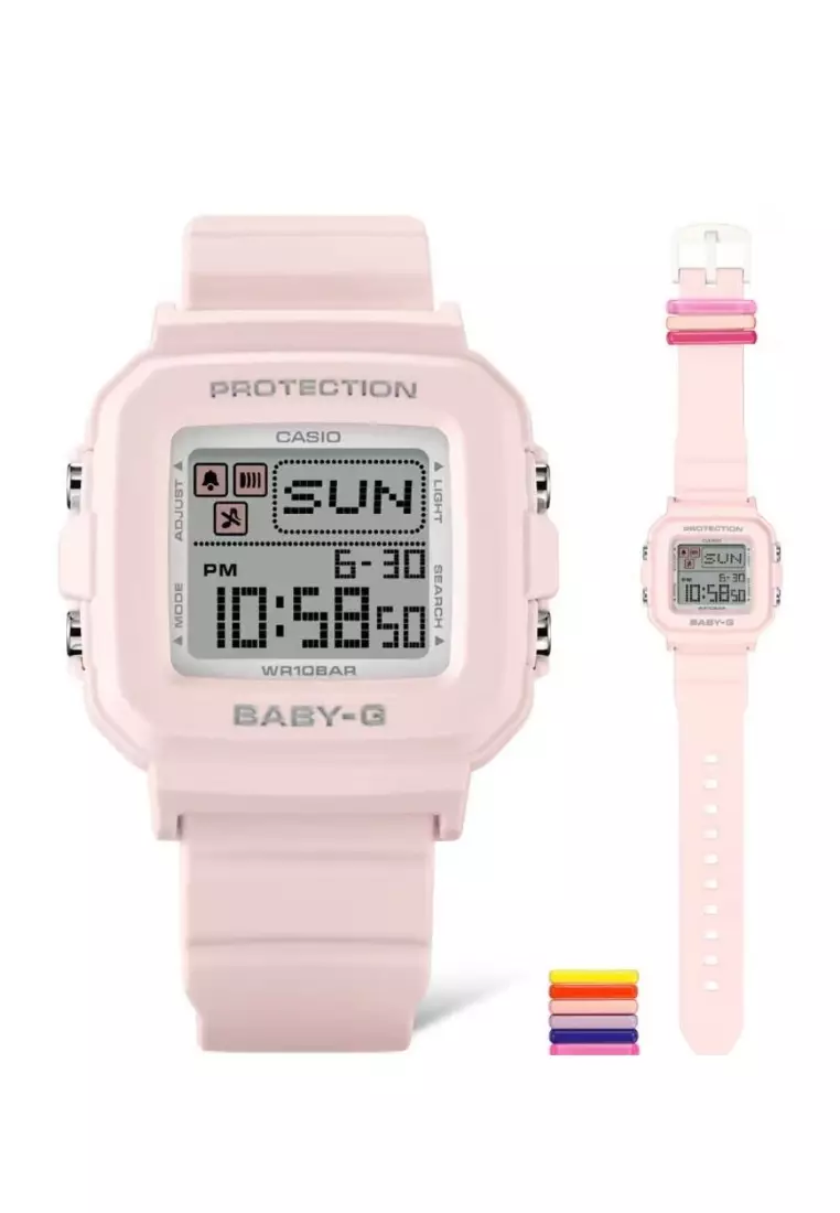 Buy CASIO Casio Baby-G Digital Pink Resin Strap Women Watch BGD-10L-4DR ...
