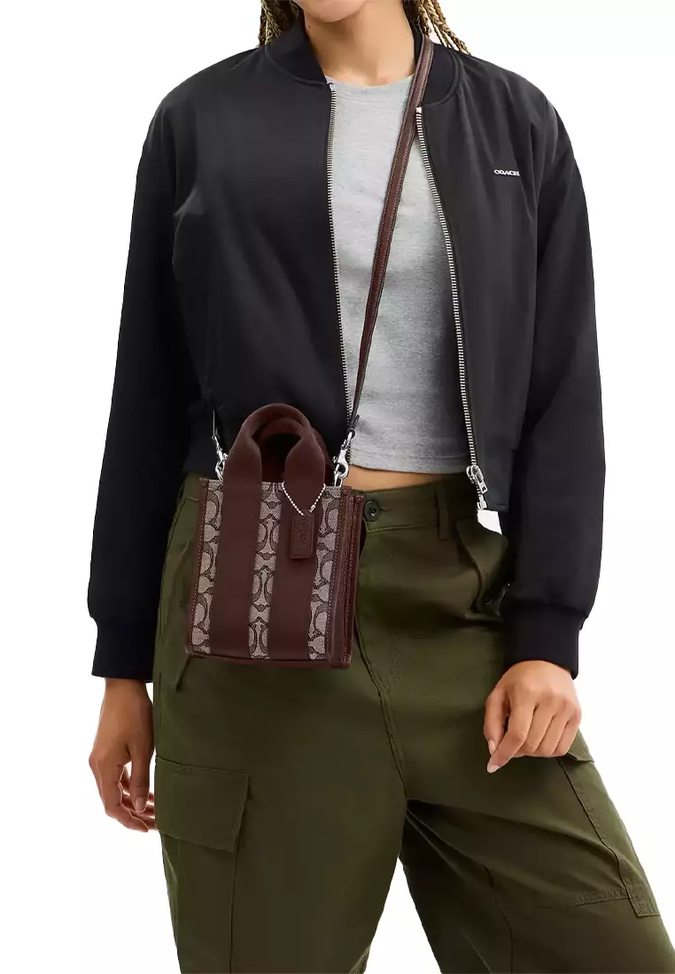 Buy Coach Women's Smith Mini Tote Bag In Signature Jacquard In Maple ...