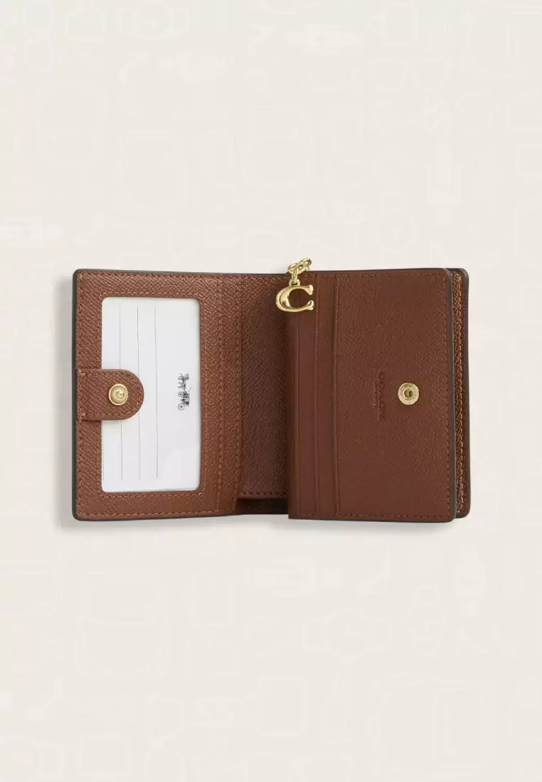 Jual Coach Coach Snap Wallet In Signature Canvas Brown Copper Original ...
