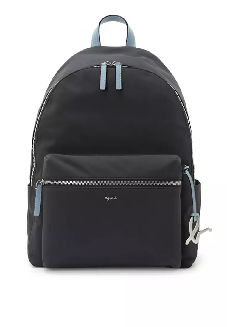 Buy agnès b. Logo Large Backpack Online | ZALORA Malaysia
