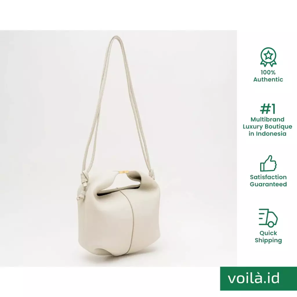 Jual Polene Beri Crossbody Bag Grained Leather Craie Original 2025 ...