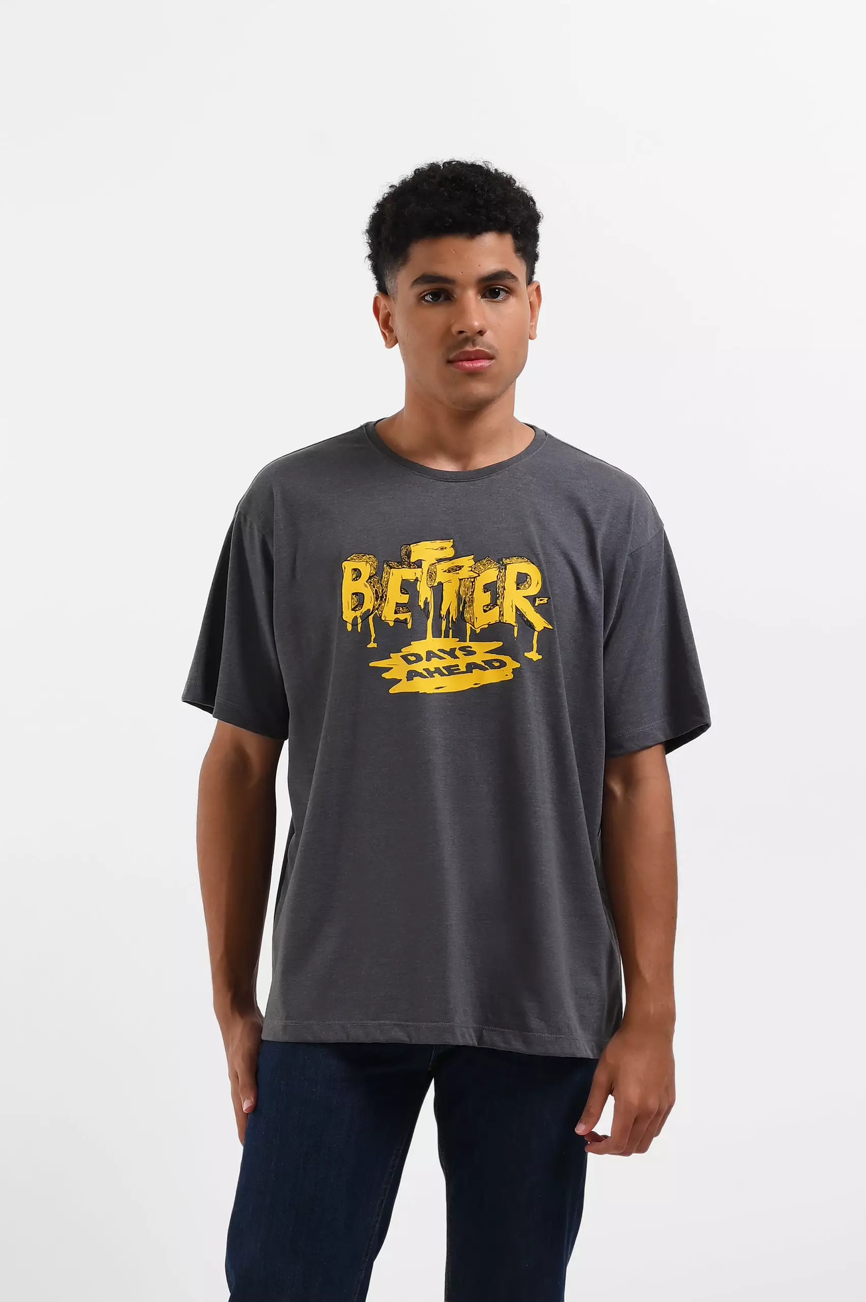 Jual Manzone MANZONE Kaos Pria Lengan Pendek MZT-BETTER-GR - GREY ...