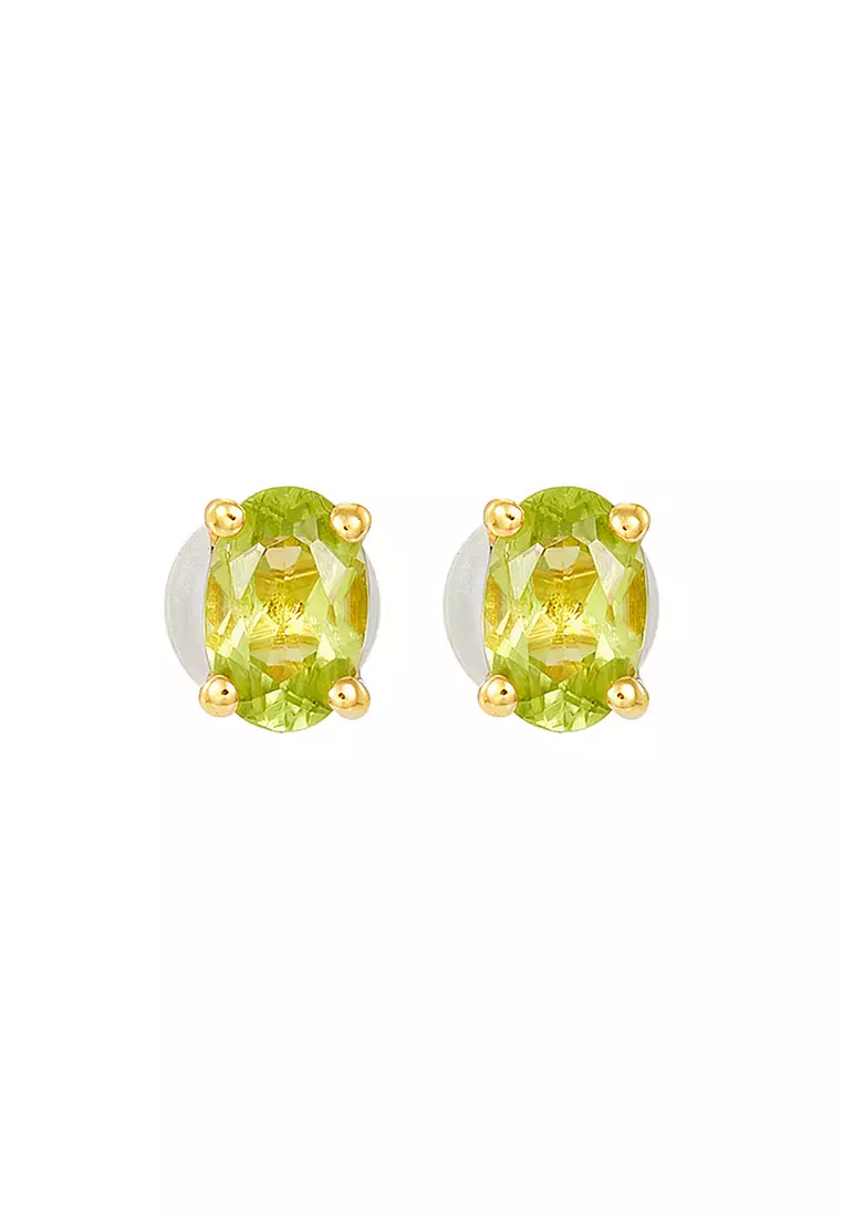 Buy HABIB HABIB Peridot Gemstone Earrings in 585/14K Yellow Gold ...