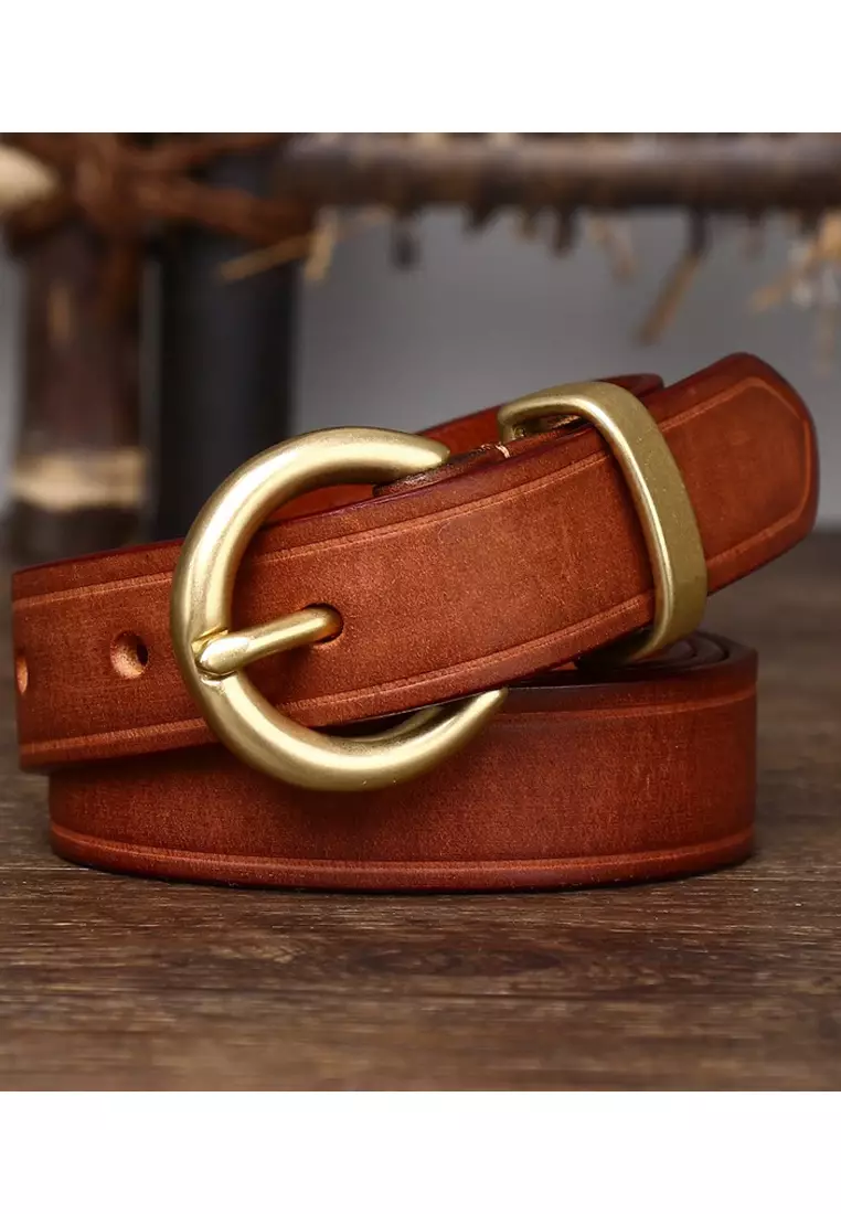 Buy Twenty Eight Shoes Handmade Vintage Full Grain Leather Belt CP201 Online | ZALORA Malaysia