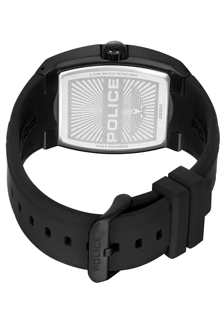 Buy Police Police Creed Black Rubber Analog Quartz Watch For Men ...