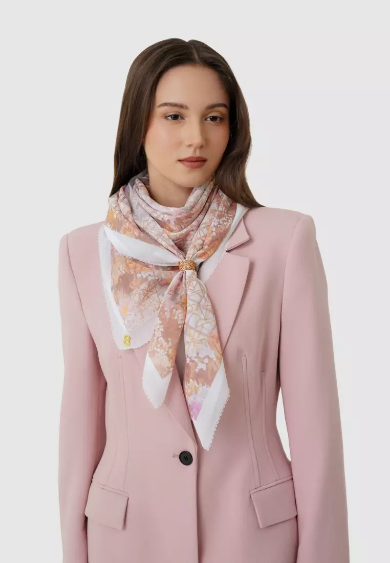 Buy Buttonscarves The Parisian 3.0 Voile Square - Blanc 2026 Online ...