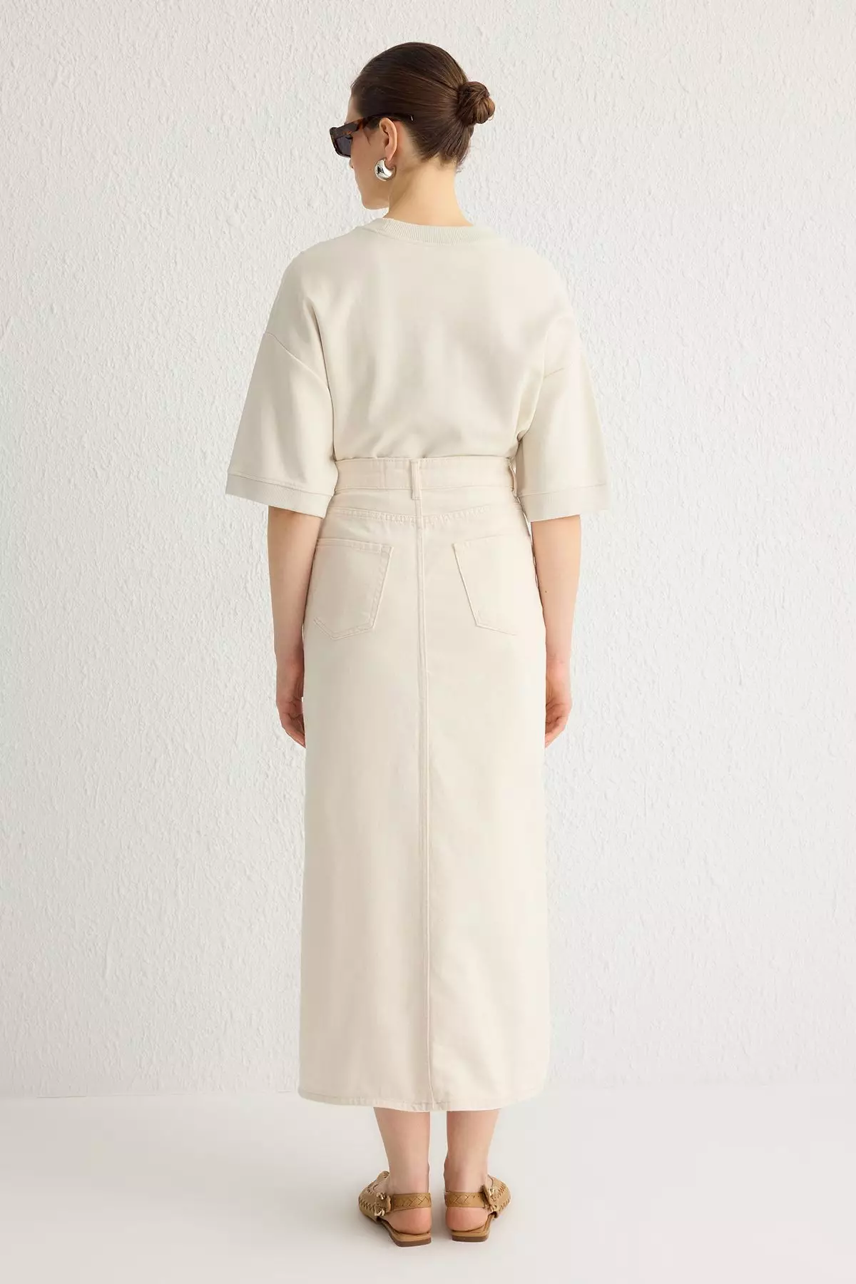 Buy Trendyol Modest Cotton Midi Skirt 2026 Online | ZALORA