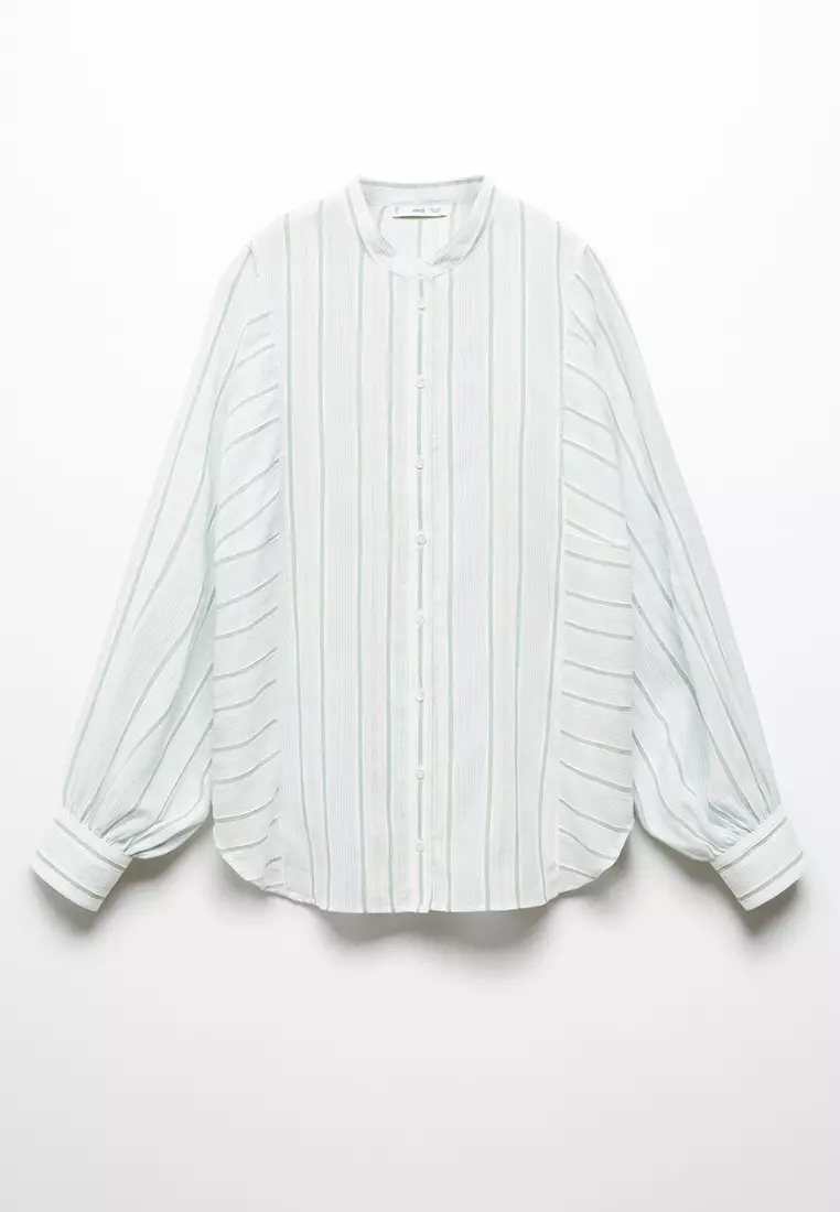 Buy Mango Stripe-Print Shirt 2025 Online | ZALORA Philippines