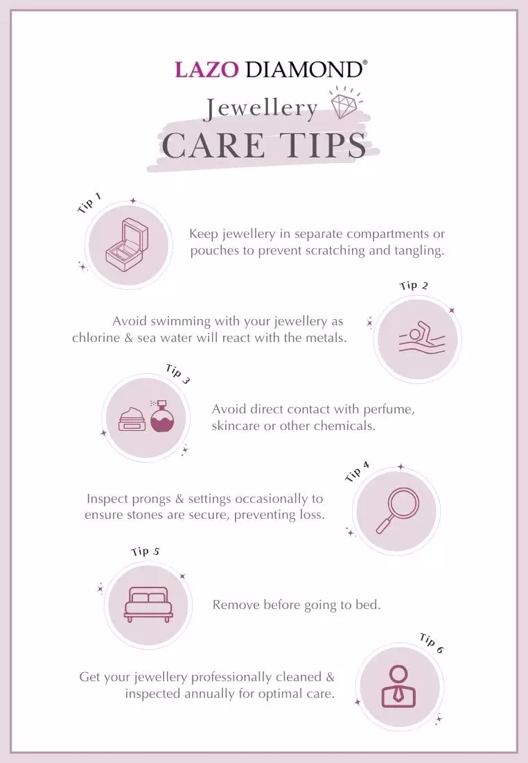 Buy LAZO DIAMOND LAZO DIAMOND Cherry Blossom Round & Baguette Diamond ...