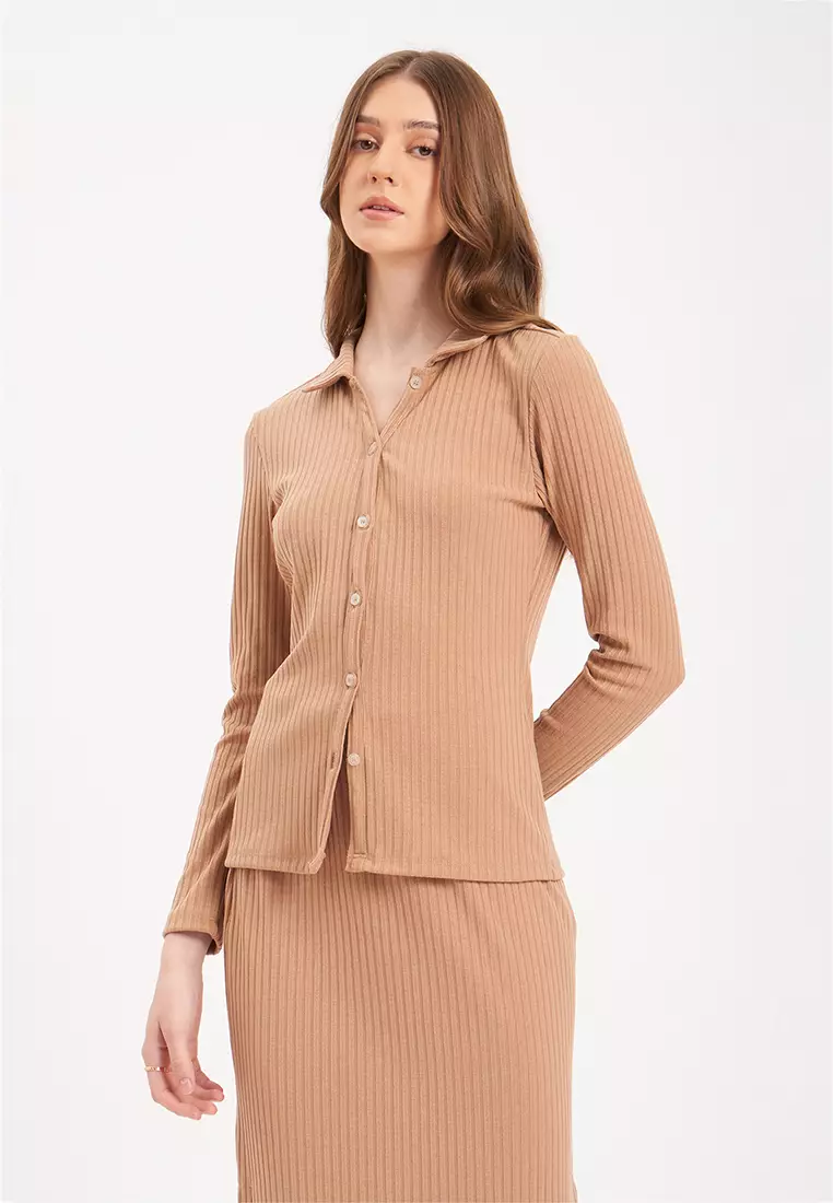 線上選購 Penshoppe Dress Code Long Sleeve Button Down Top | ZALORA 台灣