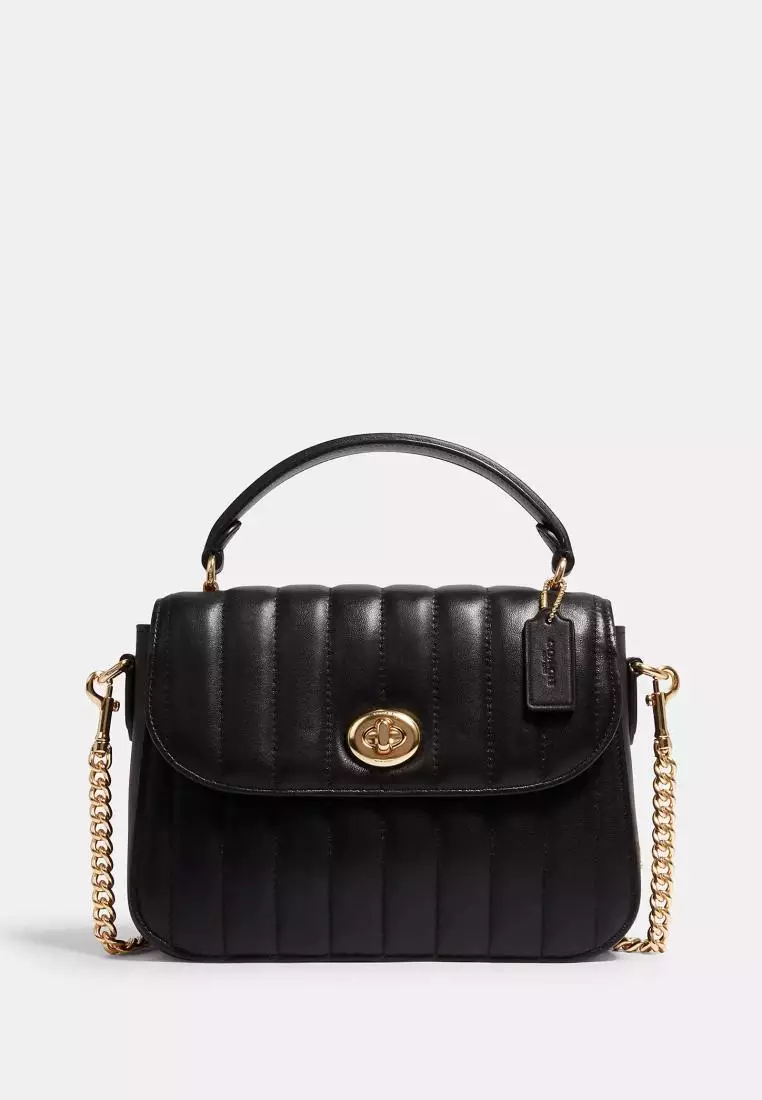 Jual Coach Coach Marlie Top Handle Satchel With Quilting Black Original 2025 | ZALORA Indonesia