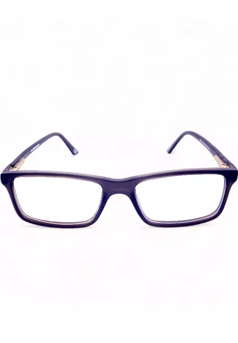Buy 2.5 NVG OPH Men's Rectangle Frame Grey Plastic Optical Frame with ...