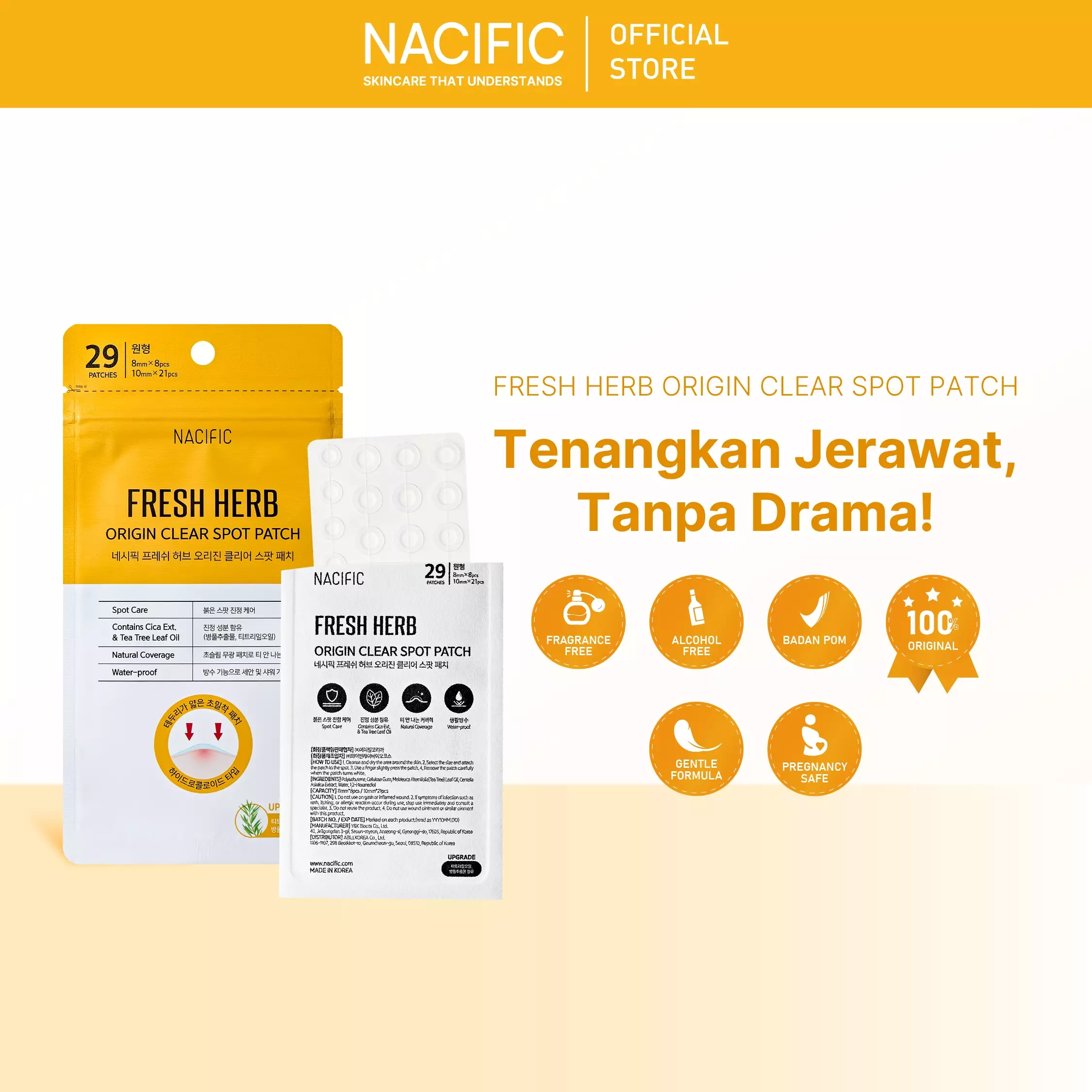 Jual Nacific NACIFIC Fresh Herb Origin Clear Spot Patch Original 2025 ...