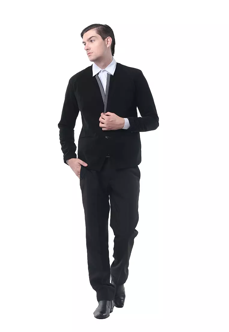 Jual Crows Denim Crows Denim - Blazer Pria Slim Body Style Fashion ...