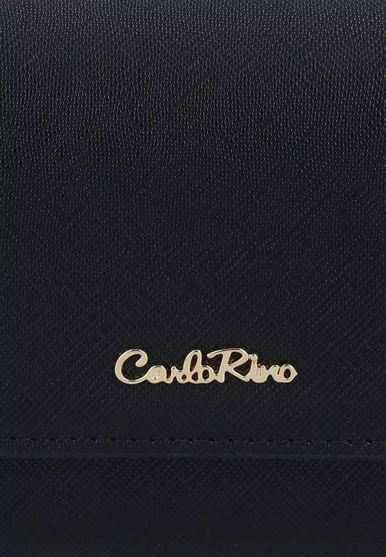 Buy Carlo Rino Black Classic Grainy 3-Fold Wallet Online | ZALORA Malaysia