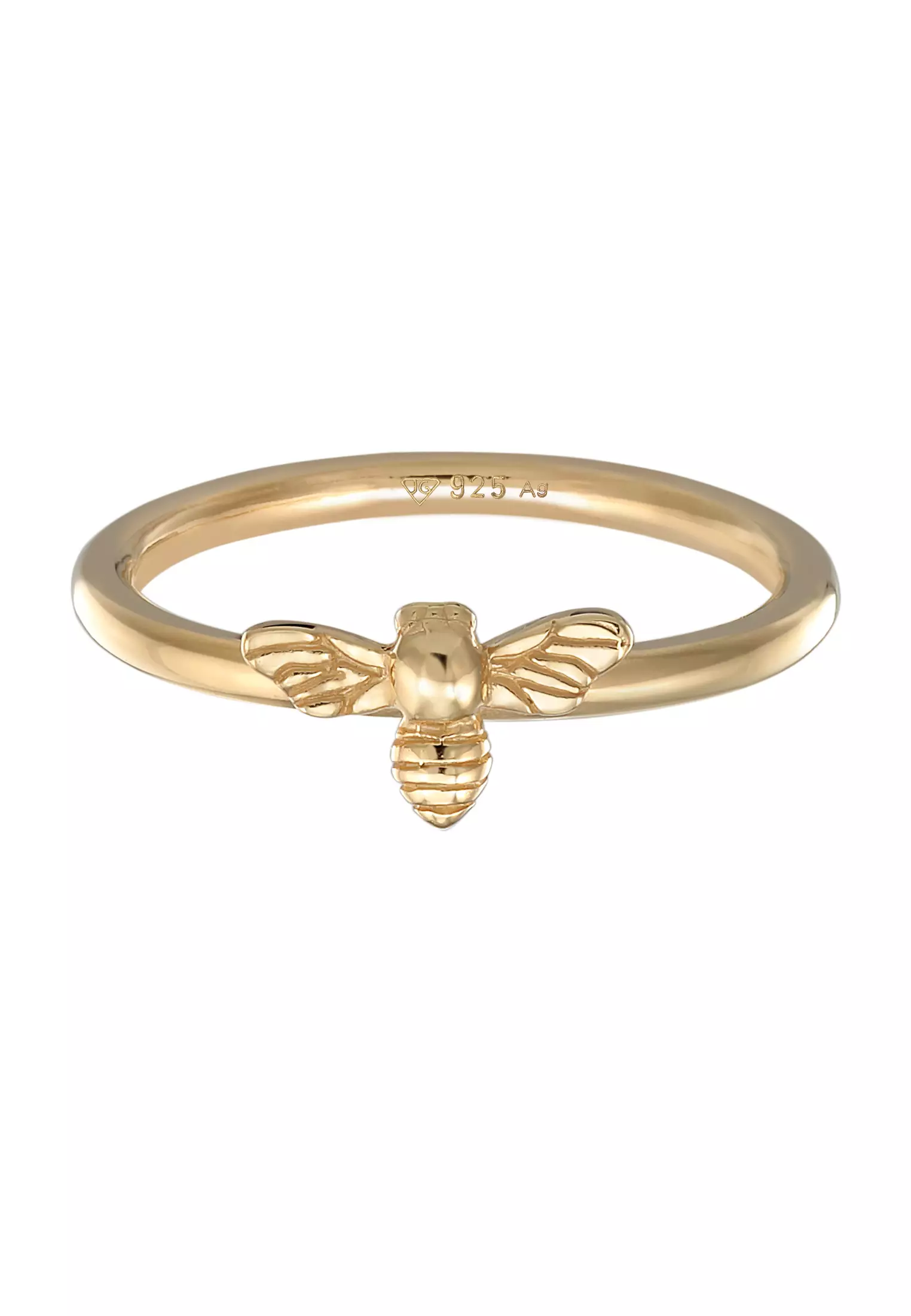 Buy ELLI GERMANY Bee Motif Ring – Gold-Plated Silver 2026 Online | ZALORA