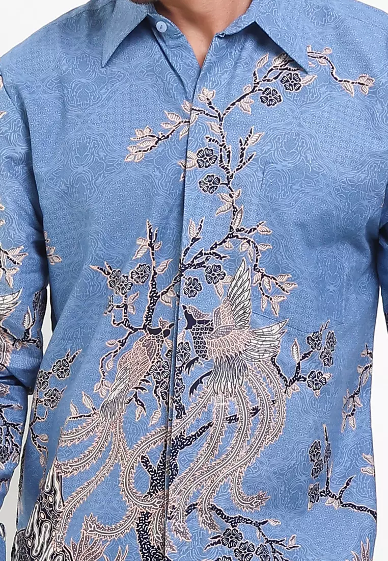 Jual Krisna Batik Marcus Shirt Kemeja Batik Pria Panjang Original 2026 ...