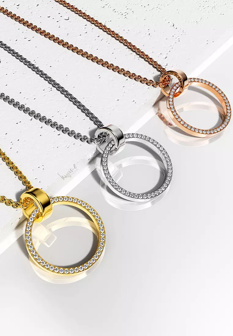 Buy Krystal Couture Orbit of Charm Necklace Embellished with SWAROVSKI ...