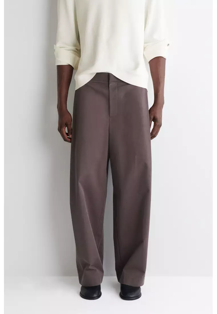 Buy COS WIDE-LEG COTTON TROUSERS 2025 Online | ZALORA