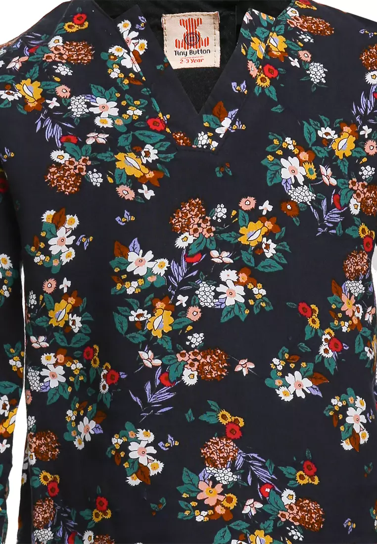Jual Tiny Button Girl Floral Top and Skort Original 2026 | ZALORA ...