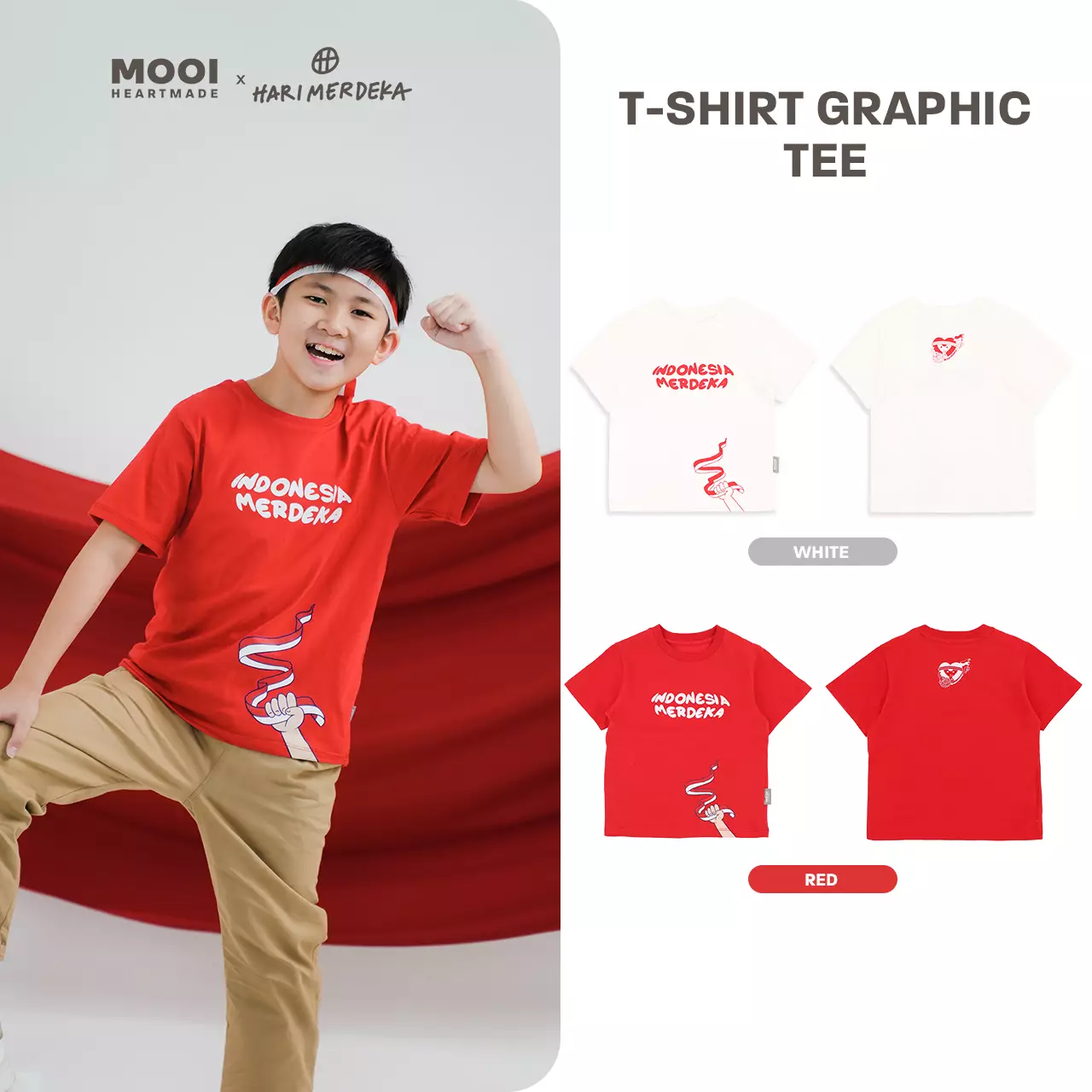 Jual Mooi Heartmade Mooi x Hari Merdeka 17 Agustus Kaos Kemerdekaan ...