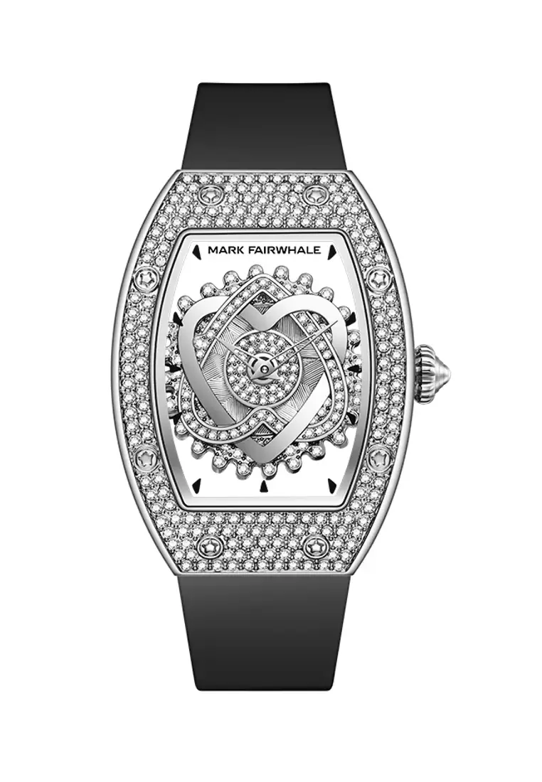Buy Mark Fairwhale Ladies Barrel Shape Stainless Steel Quartz Watch ...
