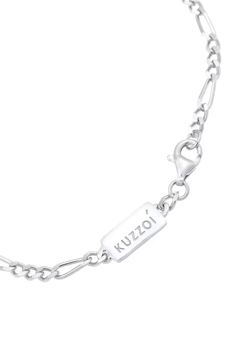 Buy Kuzzoi Men's Silver Bold Figaro Chain Bracelet 2026 Online | ZALORA