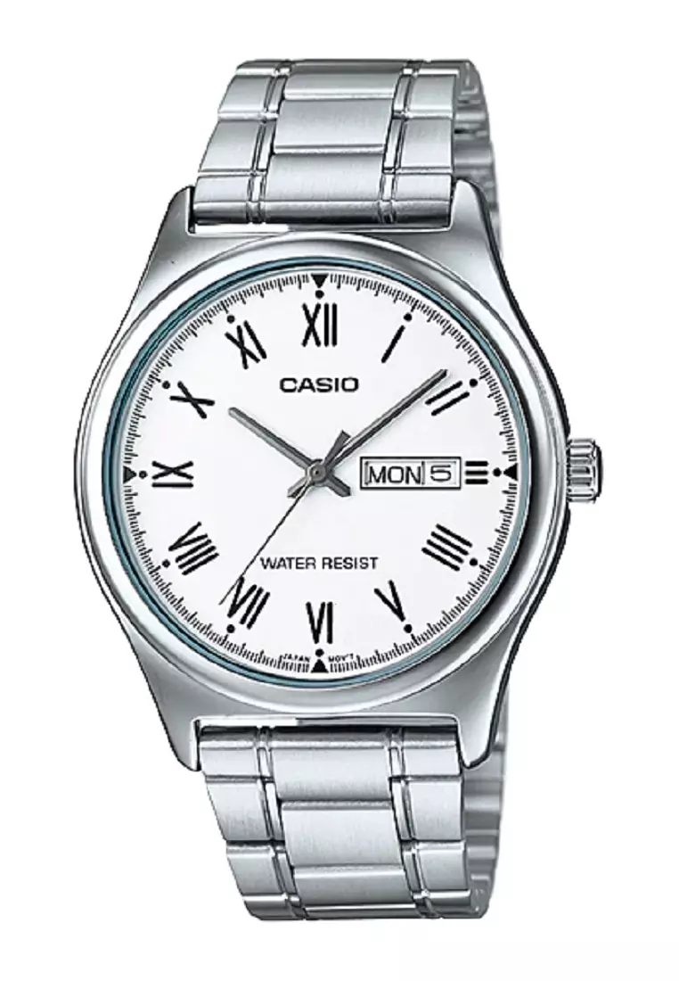 Jual Casio Casio Original Analog Mens Watch Jam Tangan Strap Stainless ...