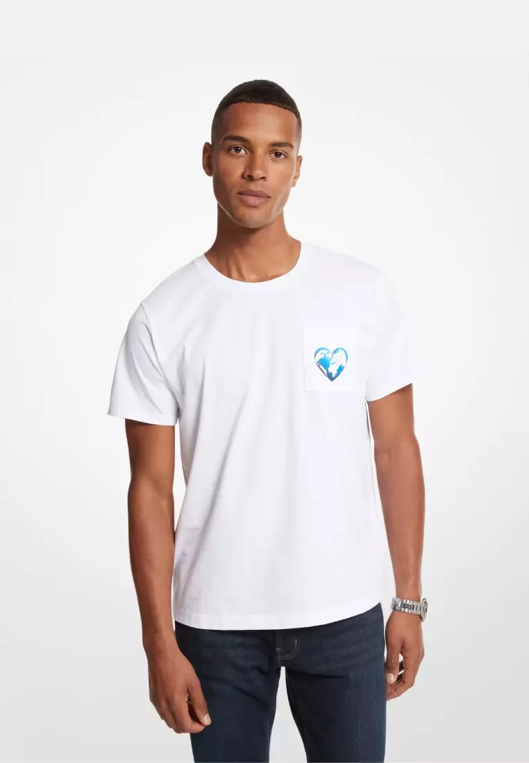 Mk white t shirt store