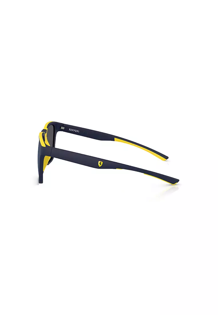 Buy Scuderia Ferrari Unisex Square Frame Blue Sunglasses, UV Protection ...