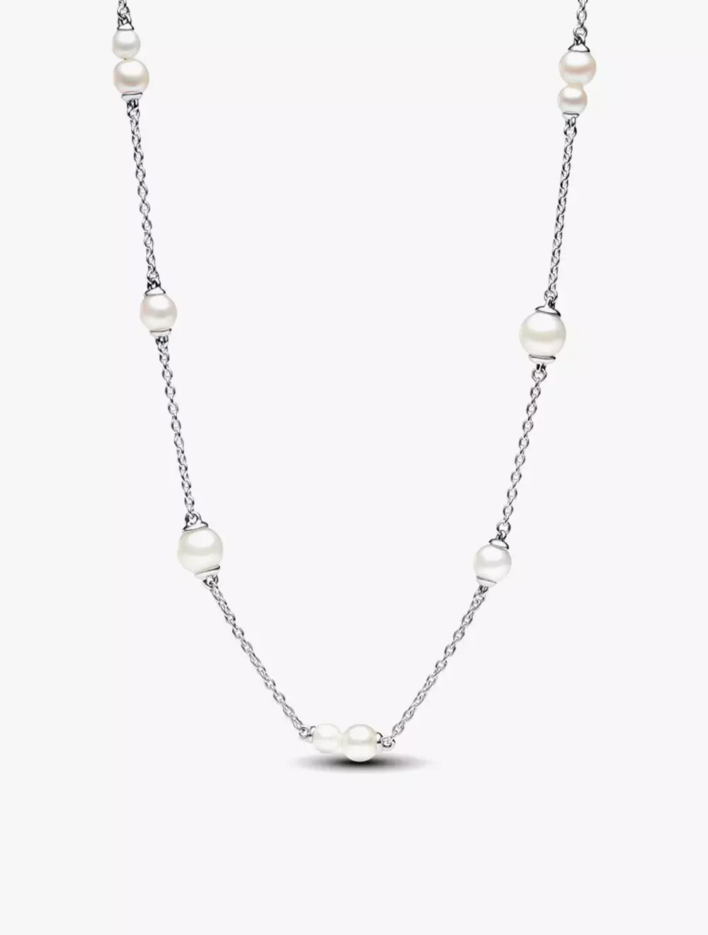 Jual PANDORA Treated Freshwater Cultured Pearl Station Chain Necklace ...