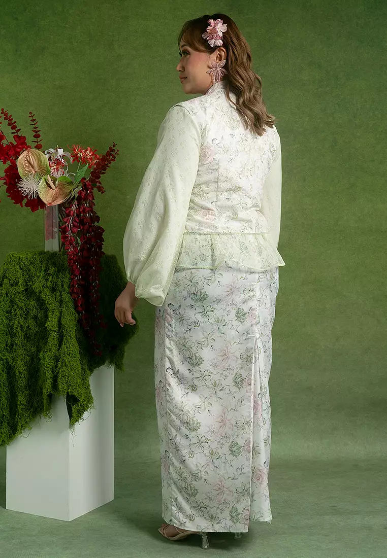 Buy Lubna Hana Plus Kurung Modern Embroidered Set 2026 Online | ZALORA