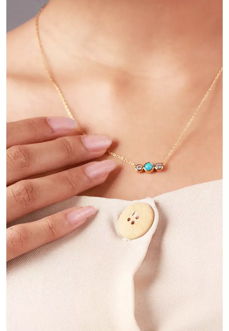 Buy Foundry Vermeil Trio Opal Necklace 2026 Online | ZALORA Philippines