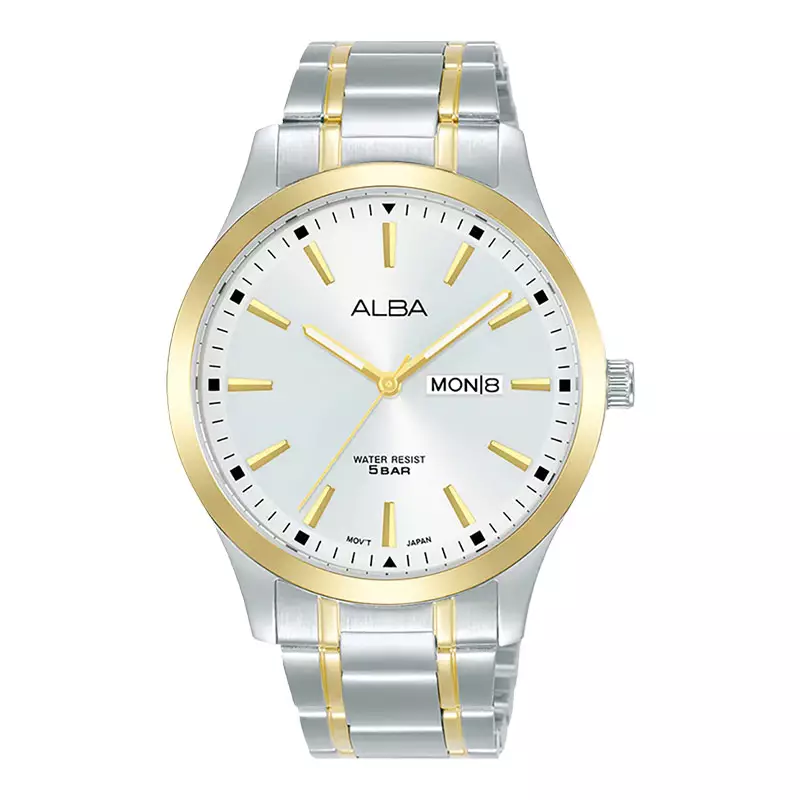 Jual Alba Jam Tangan Pria Alba Prestige AJ6150X1 Men Silver Dial Dual ...